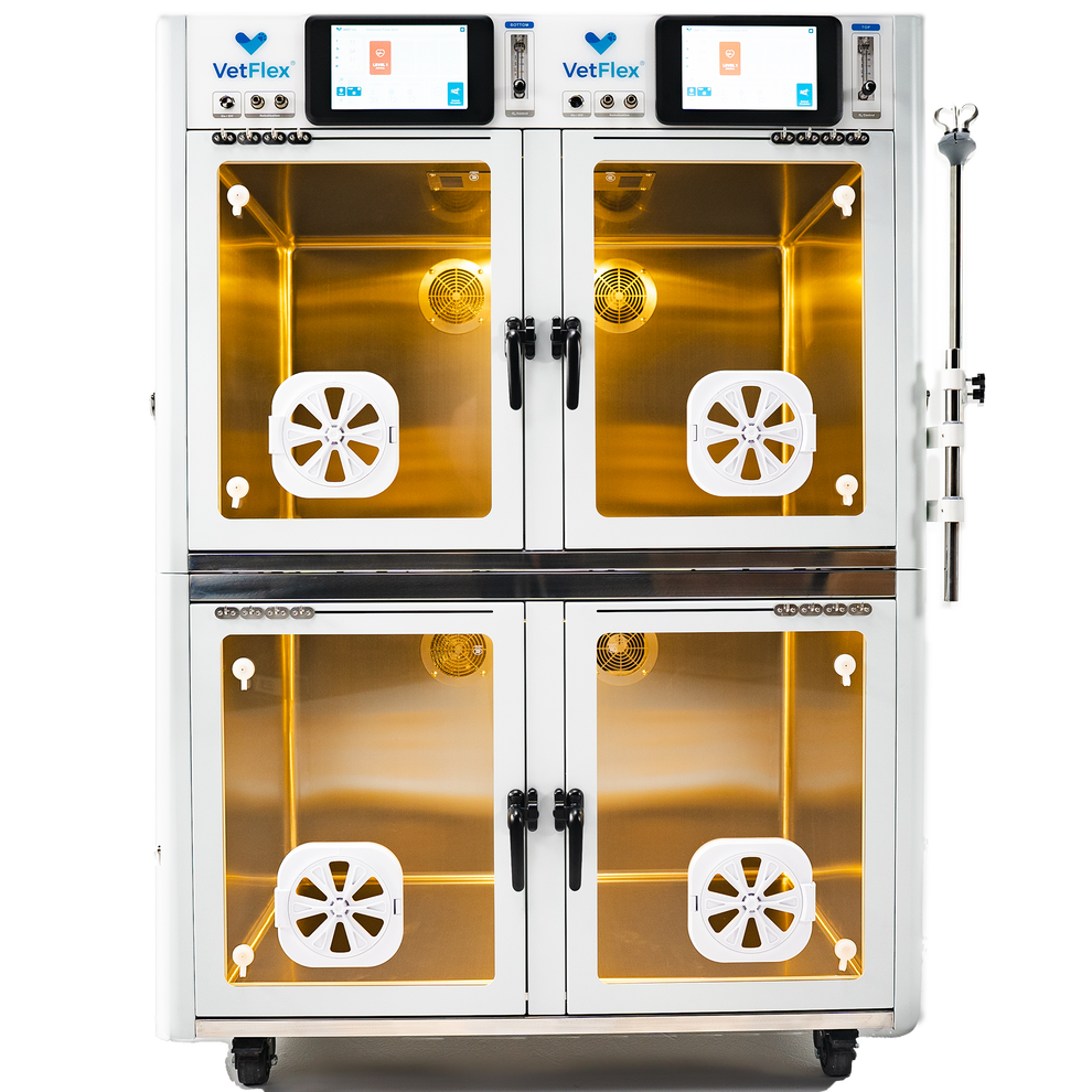 VetFlex Double Stack ICU – Dual Veterinary Oxygen Chambers